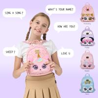 China Supercute Custom Blinking Backpack Kids School Backpack Bag 6color Voice Control for sale
