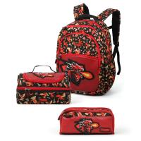 China Supercute 3 In 1 Wholesale Backpack Custom School Backpack Set Lunch Bag Pencil Bag for sale