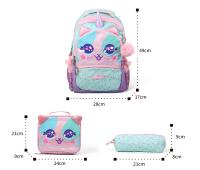 China Supercute 3 Pcs Custom School Bag Back To School Backpack Set Lunch Bag Pencil Bag for sale