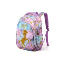 China Supercute Unicorn 3 In 1 Custom Backpack School Backpack Set Lunch Bag Pencil Bag for sale