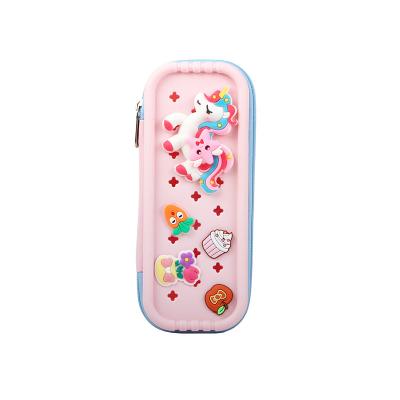 China Unisex Cartoon Design OEM ODM DIY Eva Pencil Box Printed Pencil Case For Kids for sale