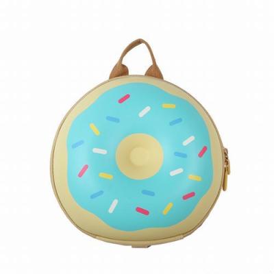 China Custom Toddler Backpack Cartoon Doughnut Design Anti Lost Backpack Kids Schoolbag for sale