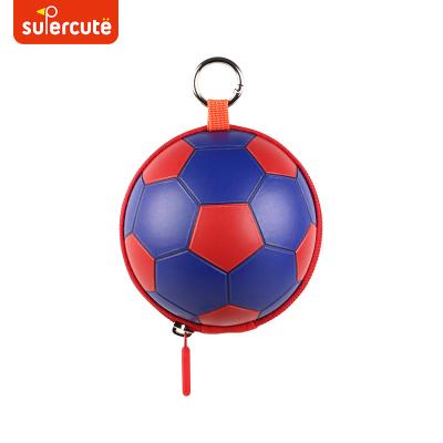 China Factory Manufacturing Unique Custom Soccer 3D Coin Purses Hard-Shell Coin Purse for sale