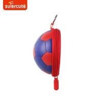 China Factory Manufacturing Unique Custom Soccer 3D Coin Purses Hard-Shell Coin Purse for sale