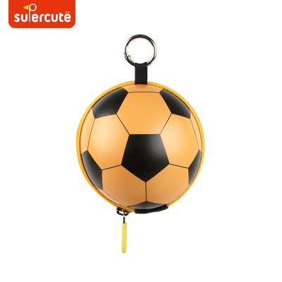 China Custom Coin Purse Made Of Durable EVA And PU Materials Unique 3D Soccer Design for sale