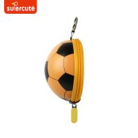 China Custom Coin Purse Made Of Durable EVA And PU Materials Unique 3D Soccer Design for sale