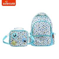 China OEM/ODM 2 In 1 Children School Bag Lunch Bag Set Student Backpack For School for sale