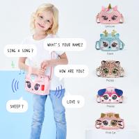 China Supercute OEM ODM KIids Shoulder Bag Intelligent Interactive Voice Blinking Bag for sale