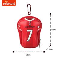 China Supercute Custom Coin Purse OEM ODM EVA Materials Unique Jersey Bag Design for sale