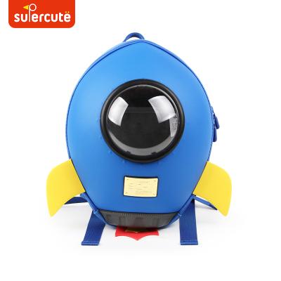 China Supercute OEM/ODM Waterproof New 3D Rocket Shape Backpack Kids School Bag Backpack for sale
