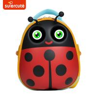 China Supercute OEM/ODM 3D Cartoon LED Labybug Kids Backpack School Travel Bags For Kids for sale