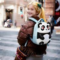 China Supercute OEM/ODM 3D Cartoon LED Panda Kids Backpack School Travel Bags For Kids for sale