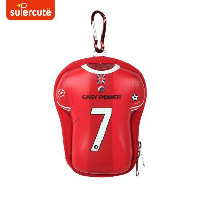 China Custom Coin Purse Made Of Durable EVA Materials Unique Jersey Bag Design for sale