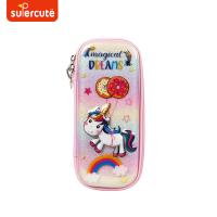 China Supercute Waterproof 3d Pencil Case Custom Unicorn Hard Eva Kawaii Stationery Bag for sale