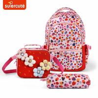 China OEM/ODM 3 In 1 Children School Bag Lunch Bag Pencil Bag Set Student Backpack for sale