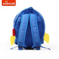 China Supercute 3D Cartoon Backpack Customized Rocket Shape Small Kids Backpack for sale