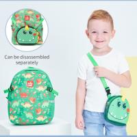 China Factory 2 In 1 Shoulder Bag And Backpack Set Kids School Backpack For Girl Boy for sale
