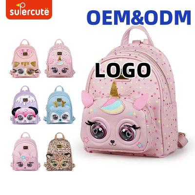 China Supercute Custom Blinking Backpack Kids School Backpack Bag 6color Voice Control for sale