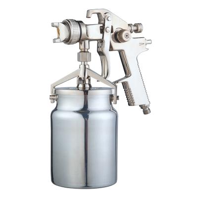China PRO HVLP Air Suction Feed Car Vehicle Paint Spray Gun 1.7mm Nozzle 1000cc Pot Environmental Type for sale