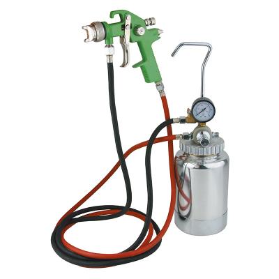 China Aluminum Material Spray Gun With Tank Air Compressor 2L High Pressure Spraying Tank for sale