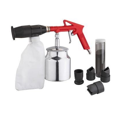 China Pneumatic Sanding Blaster Gun Aluminum Material 750ML Cup For Iron Rusting Portable Tools for sale
