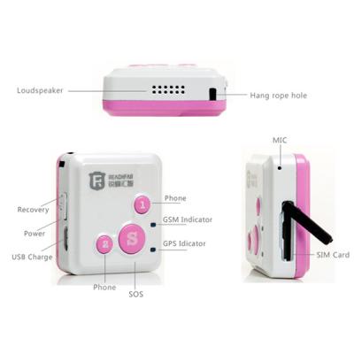 China Reachfar rf-v16 child small gps gprs bracelet personal tracker two way communication for sale