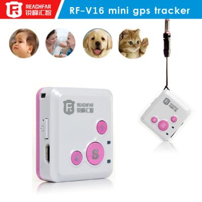 China Mini gps tracker for kids/old people bracelet reachfar rf-v16 for sale