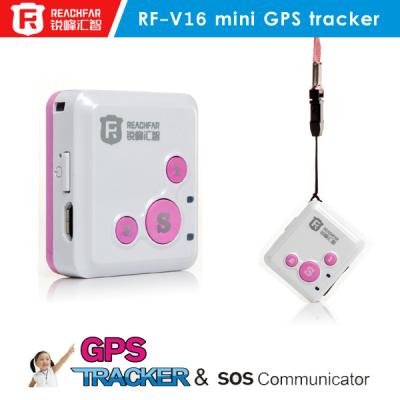 China Reachfar rf-v16 mini personal gps gsm tracker watch for kids elderly children for sale