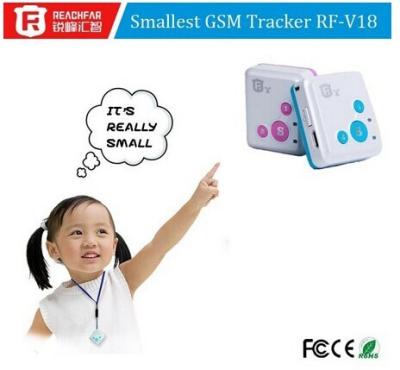 China Reachfar rf-v18 mini personal real time gsm tracker for elderly/kids sos button for sale