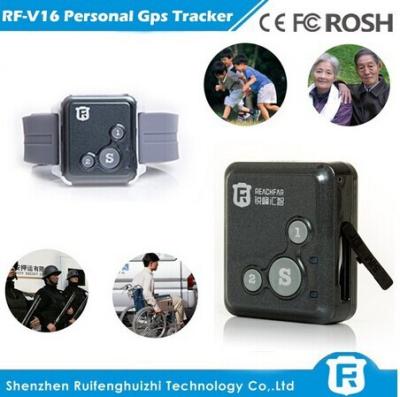China 2016 newest gps personal tracker small for europe with sos button reachfar rf-v16 for sale