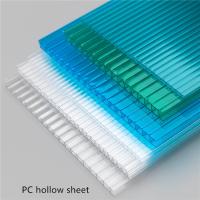 China Blue Polycarbonate Hollow Sheet Clear Pc Multiwall Sheet for sale