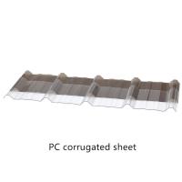 China Poly Roof Corrugated Polycarbonate Sheet Ribbed Clear Profile Roofing Sheets for sale