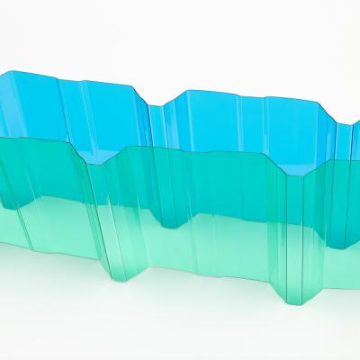 China Poly Roof Corrugated Polycarbonate Sheet Ribbed Clear Profile Roofing Sheets for sale