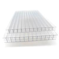 China Clear Triple Layer Polycarbonate Sheet  R U Value Triple Wall Polycarbonate for sale