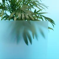 China White Frosted Polycarbonate Embossed Sheet Glass for sale