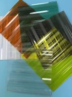 China Diamond Embossed Polycarbonate Sheet Channel 900 X 3000mm for sale