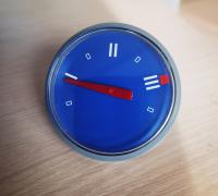 China Blue Hot Water Heater Temperature Gauge Cylinder Boiler Thermometer for sale
