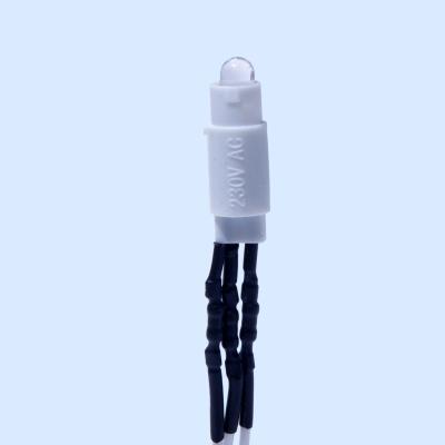 China 0.3W 220V Indicator Lamp 7mm Neon Pilot Lamp Mini LED Signal Light for sale