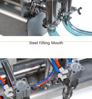 China Electric Liquid Filling Packaging Machine , Horizontal Dual Head Piston Filler for sale