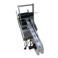 China Semi Automatic Packaging Labeling Machine , Small Bottle Labeler For Round Bottles for sale