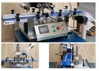 China Flat Surface Bottle Packaging Labeling Machine , Tabletop Automatic Sticker Machine for sale