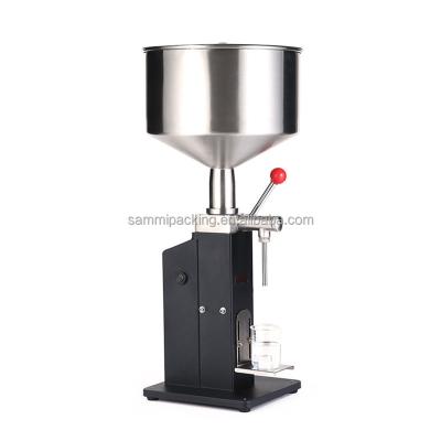 China Manual A03 Honey Cream Cosmetic Paste Lotion Oil Sausage Lip Gloss Liquid Filling Machine for sale