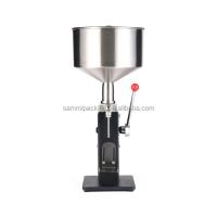 China Manual A03 Honey Cream Cosmetic Paste Lotion Oil Sausage Lip Gloss Liquid Filling Machine for sale