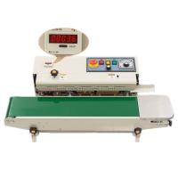 China Semi Auto Vertical Sealing Machine , Continuous Band Sealer Machine For Small Food Bag for sale