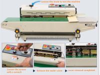China Semi Auto Vertical Sealing Machine , Continuous Band Sealer Machine For Small Food Bag for sale