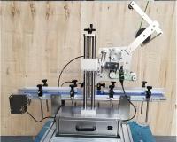 China Automatic Desktop Flat Surface Box Bottle Cap Self Adhesive Sticker Labeling Machine Applicator for sale