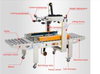 China Left To Right Carton Box Sealer , adhesive tape Carton Packaging Machine FXJ-5050 for sale