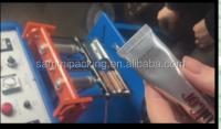 China Semi Auto Tube Sealing Machine , Aluminum Tube Sealer For Daily Chemicals Foodstuff for sale