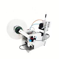 China Desktop Adhesive Sticker Semi Automatic Bottle Label Applicator Pneumatic Type for sale