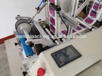 China Semi-Automatic Adhesive Sticker Labeling Machine For Round Bottles for sale